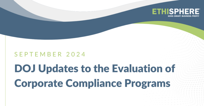 DOJ Evaluation of Corporate Compliance Programs (ECCP): March 2023 vs. September 2024 Comparison ...
