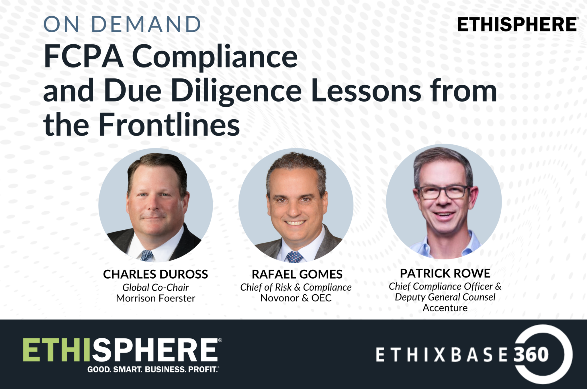 On-Demand: FCPA Compliance and Due Diligence Lessons from the Frontlines - Ethisphere | Good ...